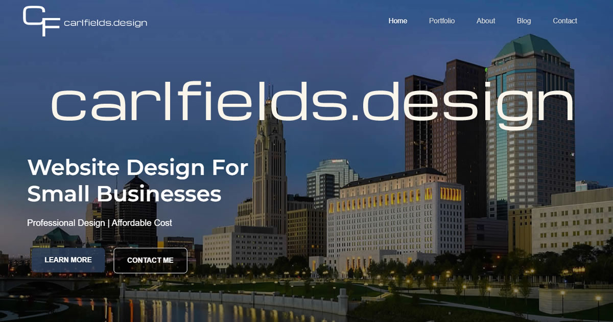 Columbus Ohio Web Design | Carl Fields Design | Columbus Ohio Web Design